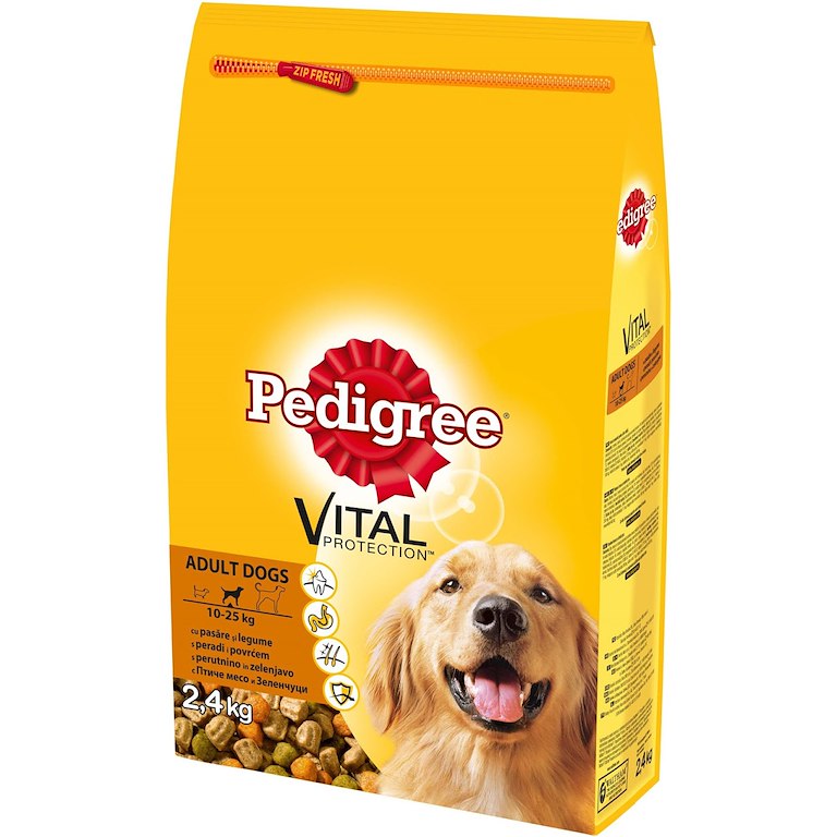 Pedigree Dog Adult All Briketi Živina&Povrće 2.6 KG