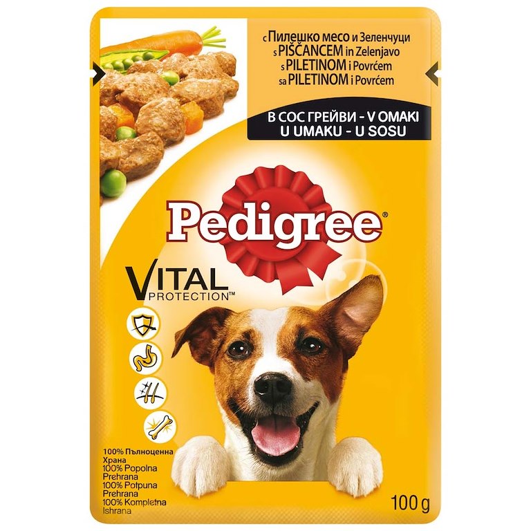 Pedigree Dog Kesica Piletina&Povrće 100g