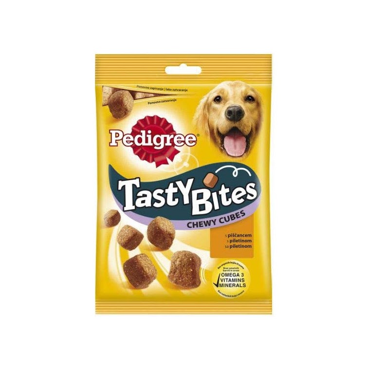 Pedigree Dog Tasty Mini Cubes Piletina&Pačetina 130g