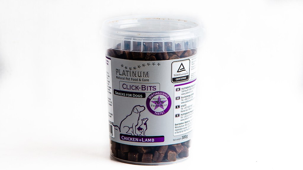 Platinum Dog Click-Bits Chicken&Lamb 300g