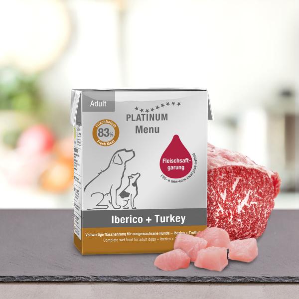 Platinum Dog Menu Iberico&Turkey 375g