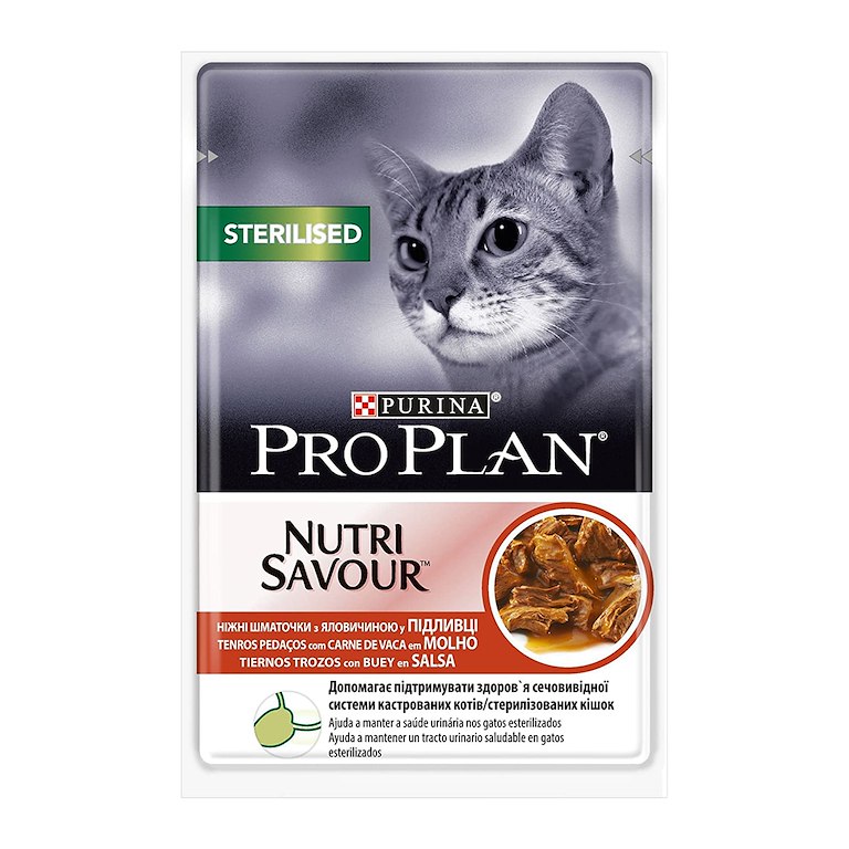 PRO PLAN Cat Sos Sterilised Govedina 85g
