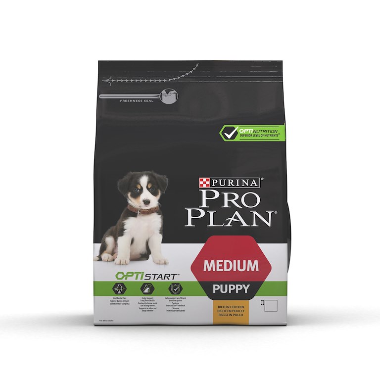 Pro Plan Dog Puppy Medium OptiStart Piletina 3 KG