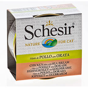 Schesir Cat Adult Piletina & Orada brodet konzerva 70g