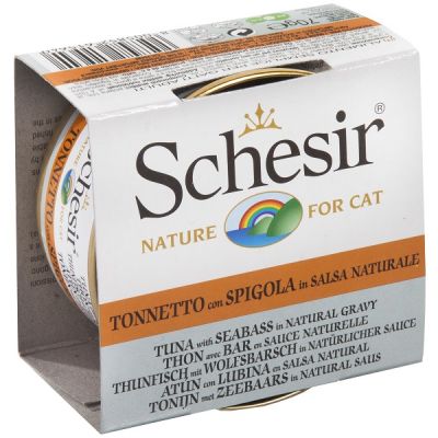 Schesir Cat Adult Tunjevina & Brancin natur konzerva 70g