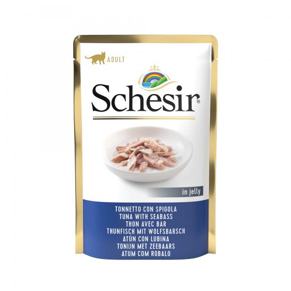 Schesir Cat Adult Tunjevina & Brancin preliv u želeu 85g