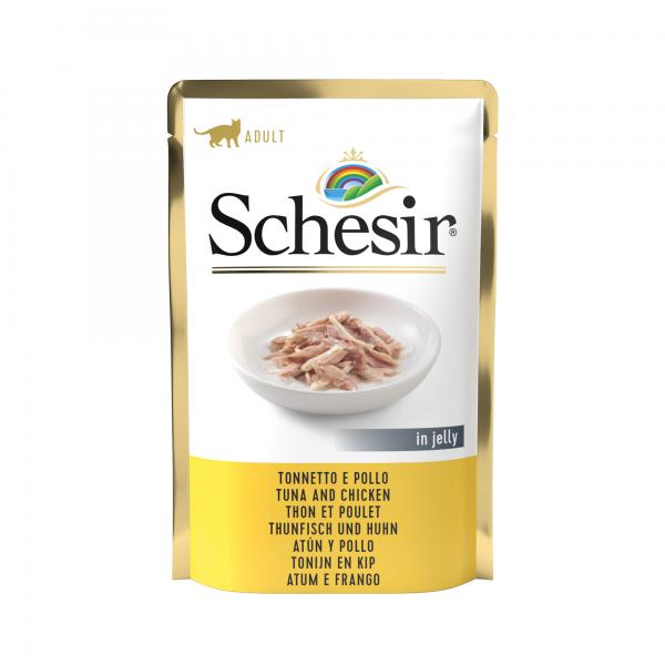 Schesir Cat Adult Tunjevina & Piletina preliv u želeu 85g