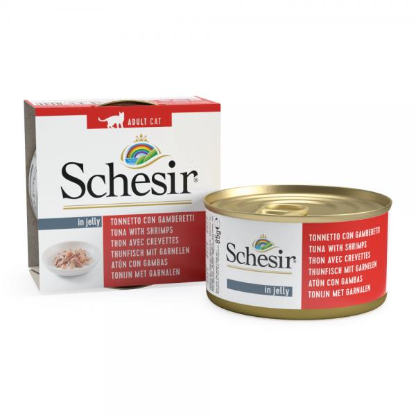 Schesir Cat Adult Tunjevina & Račići konzerva 85g