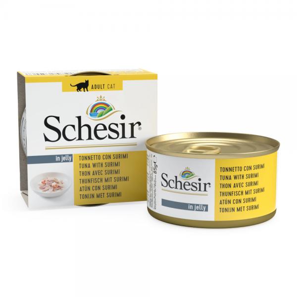 Schesir Cat Adult Tunjevina & Surimi konzerva 85g