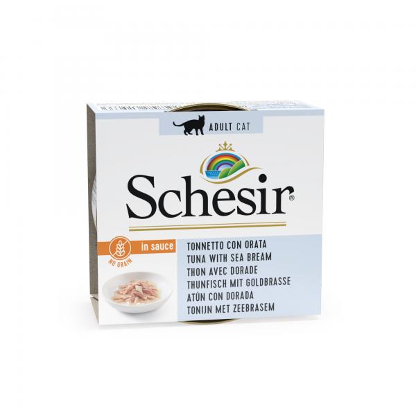 Schesir cat Adult tunjevina&orada konzerva 70g