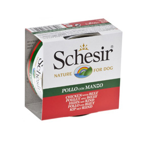 Schesir Dog Adult Piletina & Govedina žele konzerva 150g