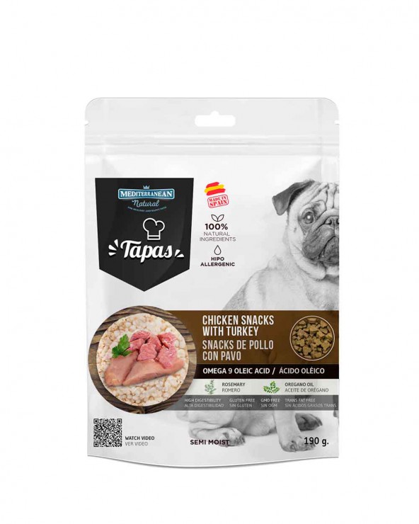 Tapas Dog Chicken&Turkey Poslastica 190g