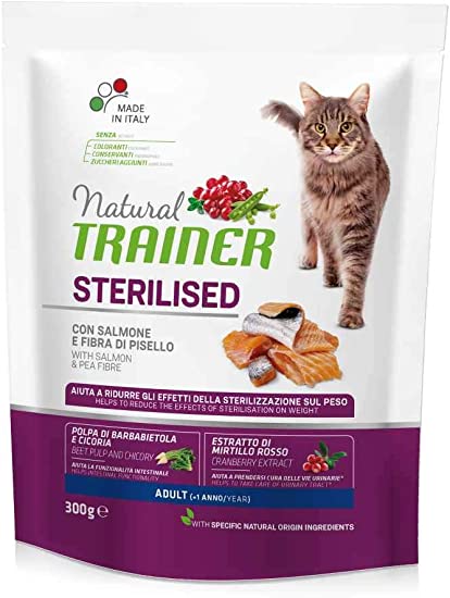 Trainer Cat Adult Natural Sterilised Salmon 0.3 KG