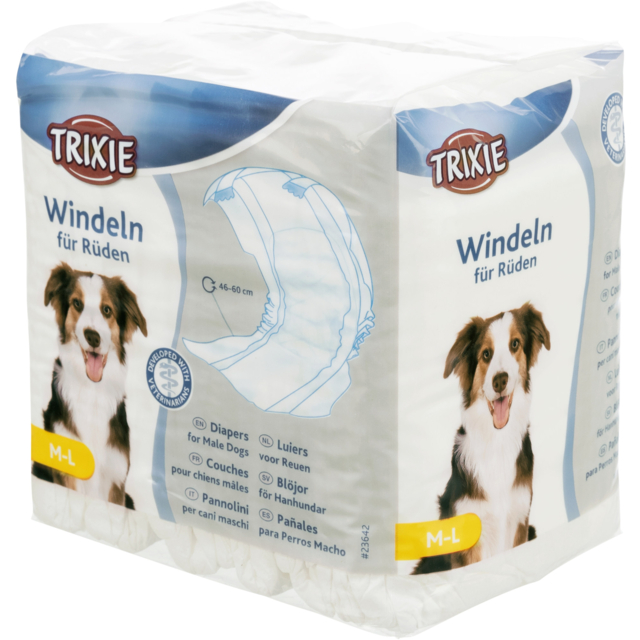 Trixie Dog Pelene za mužjake M/L 46-60cm 12kom