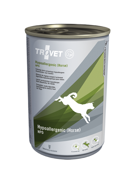 Trovet Dog Hypoallergenic Horse Konzerva 400g