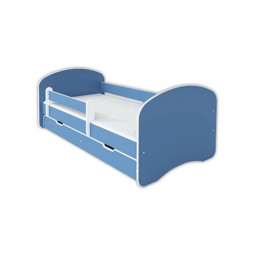 Dečiji krevet sa fiokom i dušekom 180x80cm Happy III - Plavi