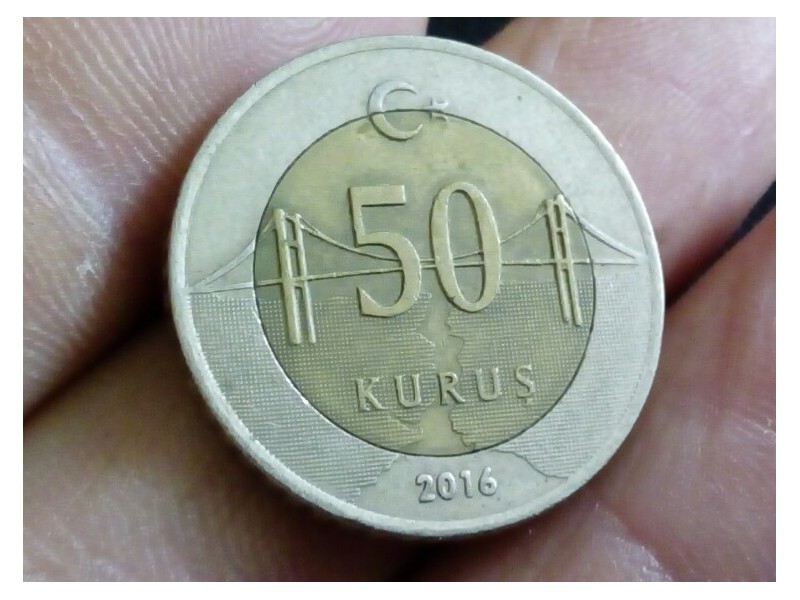 Turska, 50 kurusa 2016