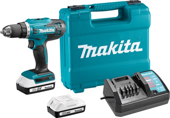 Makita akumulatorska bušilica - odvijač DF488DWE, 18V/1.5Ah