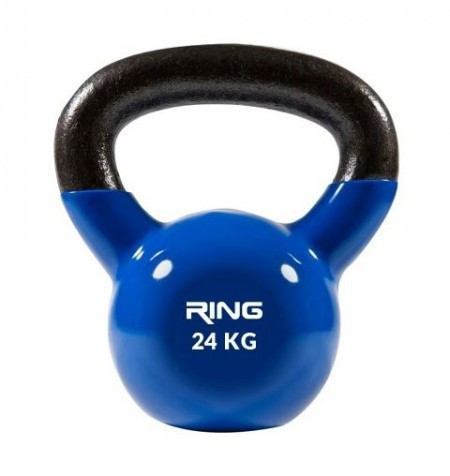 Ring kettlebell 24kg metal vinyl RX DB2174-24 blue