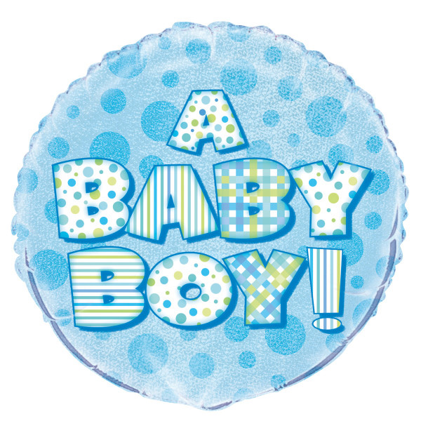 55531U
18″ Foil A Baby Boy Prism