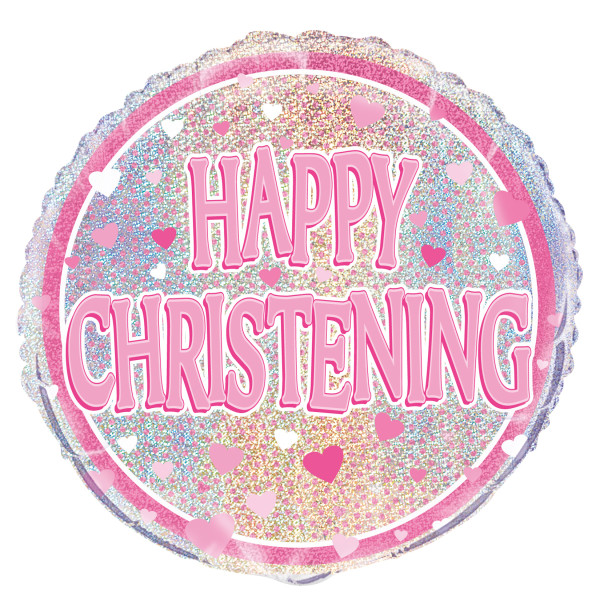 55537U
18″ Foil Pink Christening Prismatic