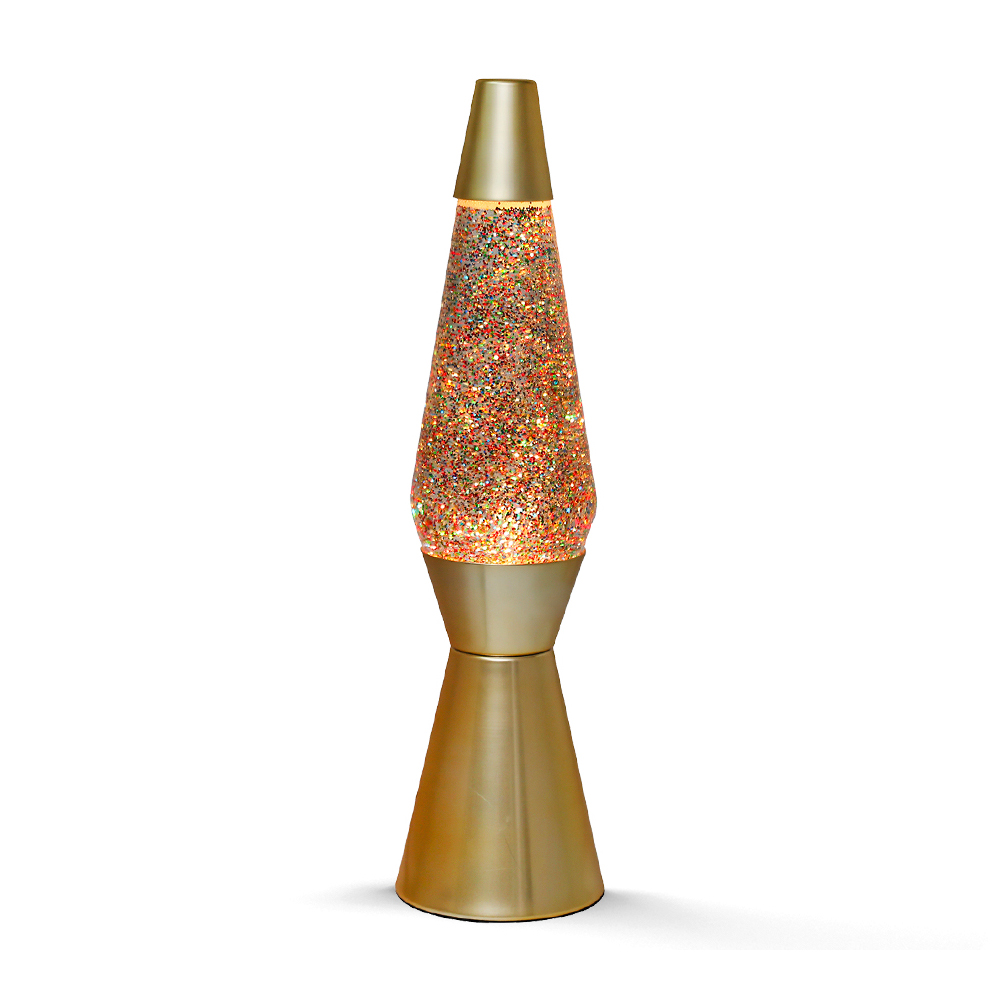 Glitter Lava Lampa Zlatna