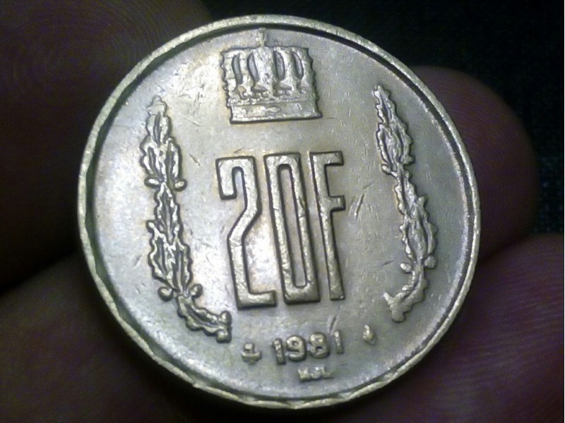 Luksemburg, 20 franaka 1981