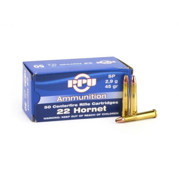 Krabinski metak PPU .22 Hornet 2,90g/45gr