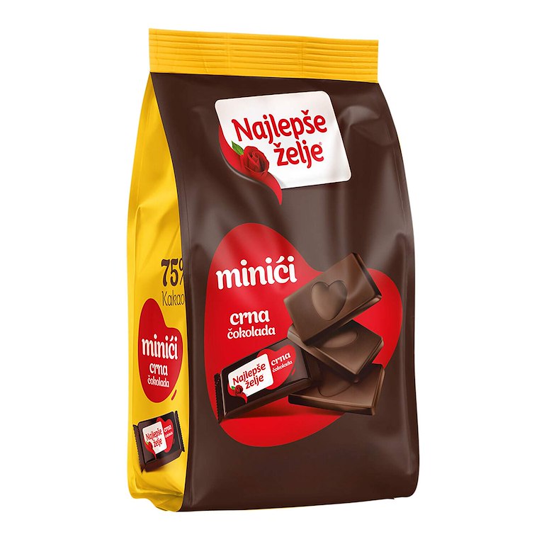 Štark najlepše želje mini crna čokolada sa 75% kakao delova 150g