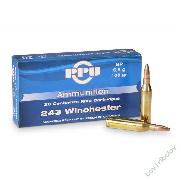 Karabinski metak PPU 243 Winchester SP 6,5gr