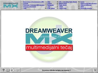 Multimedijalni kurs - Dreamweaver MX