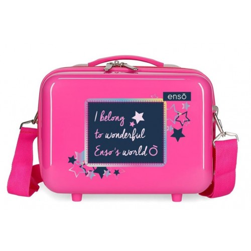 Beauty case ABS Enso make a wish pink