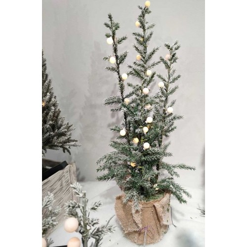 Novogodišnja jelka sa LED sijalicama Deco Wood 80 cm