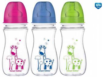 Canpol Babies Antikolik flašica za bebe 300ml Easy Start Colorful Animals 35/204