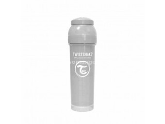 TWISTSHAKE FLAŠICA ZA BEBE 330 ML PASTEL GREY TS78266