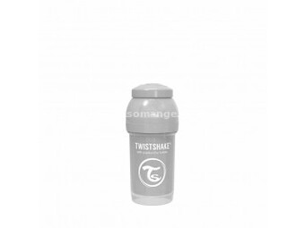 TWISTSHAKE FLAŠICA ZA BEBE 180 ML PASTEL GREY TS78254