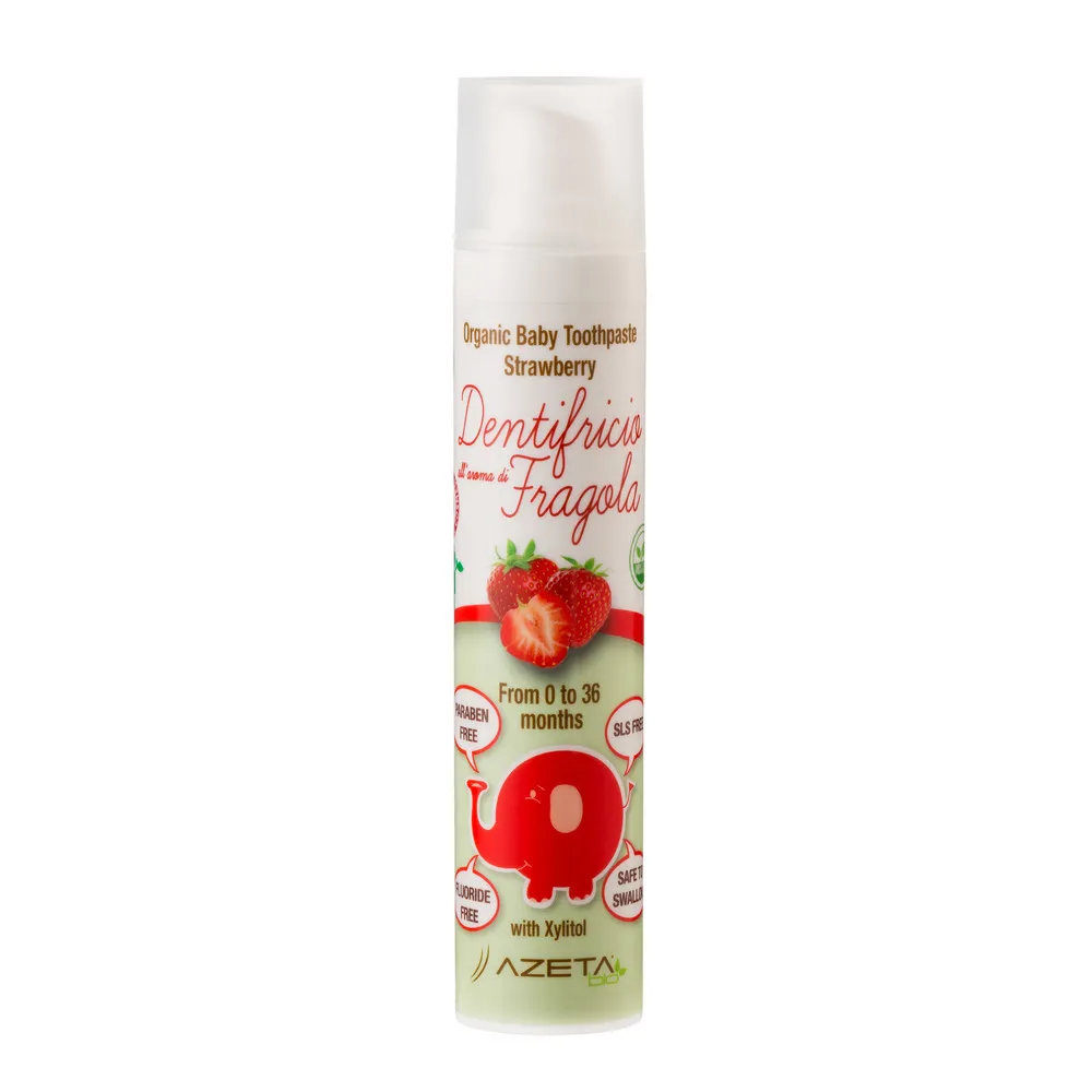 AZETA BIO ORGANSKA PASTA ZA ZUBE JAGODA 50ML, 0-36M