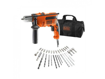 Black+Decker KR714S32 udarna bušilica 710 W +garnitura pribora + torba