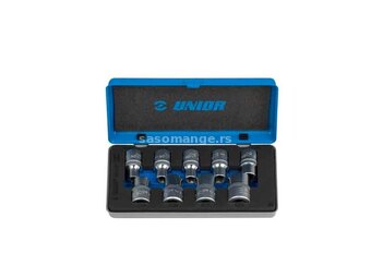 UNIOR Ključ nasadni TORX 1/2 E10-E24 GARNITURA 607314 191MB1