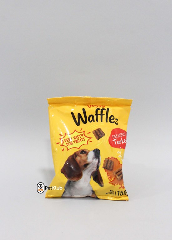 Doggy Waffles Turkey poslastica 150g