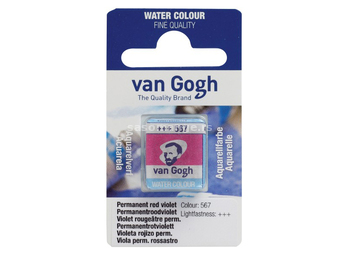 TALENS Van Gogh Water Colour Pan - Akvarel boja u panu PERMANENTNO CRVENO LJUBIČASTA 13g 687567