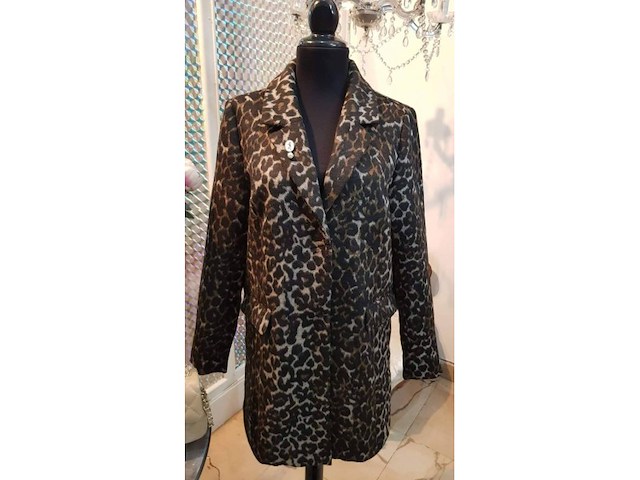 `VERO MODA` KAPUT ANIMAL PRINT DEZENA - NOVO 38/40/42