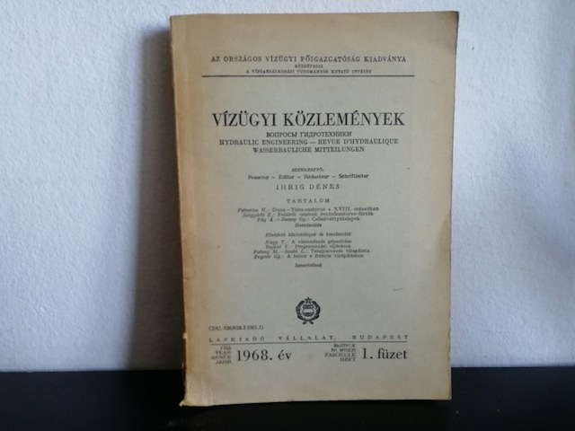 Vízügyi Közlemények 1968/1