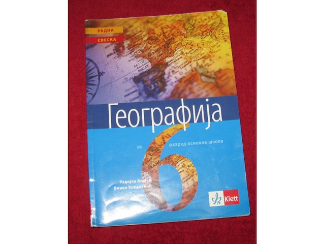 GEOGRAFIJA 6, radna sveska. KLETT. KAO NOVO!