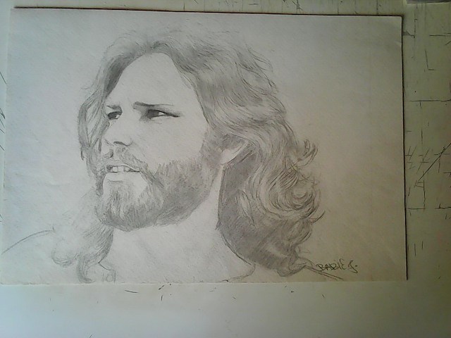 GRAFIKA CRTEŽ JIM MORRISON