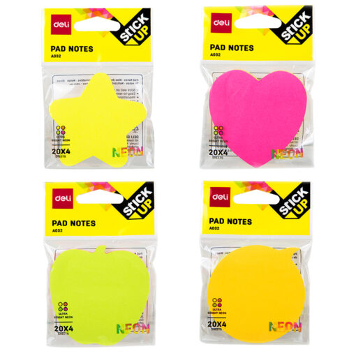 STICKY NOTES oblici NEON Boje EA03202, DELI