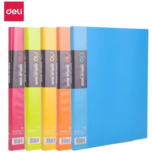 Fascikla katalog A4 sa 20 folija CLEAR BOOK NEON E5031, Deli