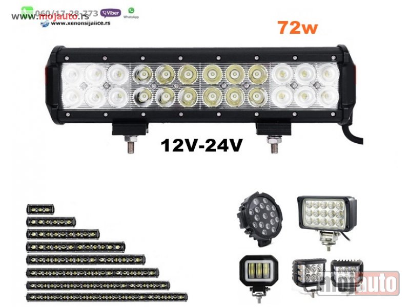 LED BAR 12'' 30CM 72W LED FAR LED RADNI FAR LED WORKING LIGHT