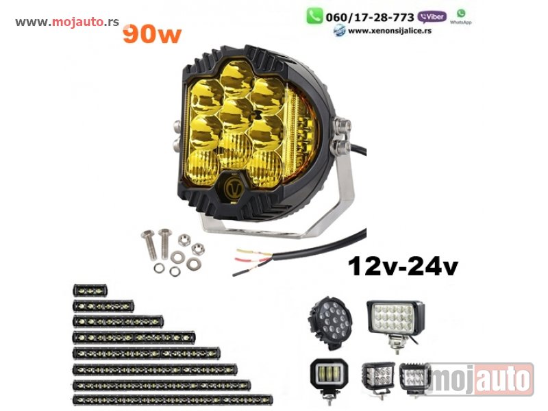 LED FAR 13CM 90W RADNI FAR WORKING LIGHT RADNO SVETLO DZIP KVAD PROGRAM