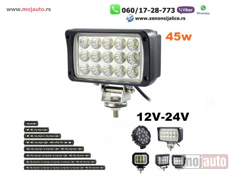 LED FAR 16CM X 10CM 45W RADNI FAR WORKING LIGHT RADNO SVETLO DZIP KVAD PROGRAM